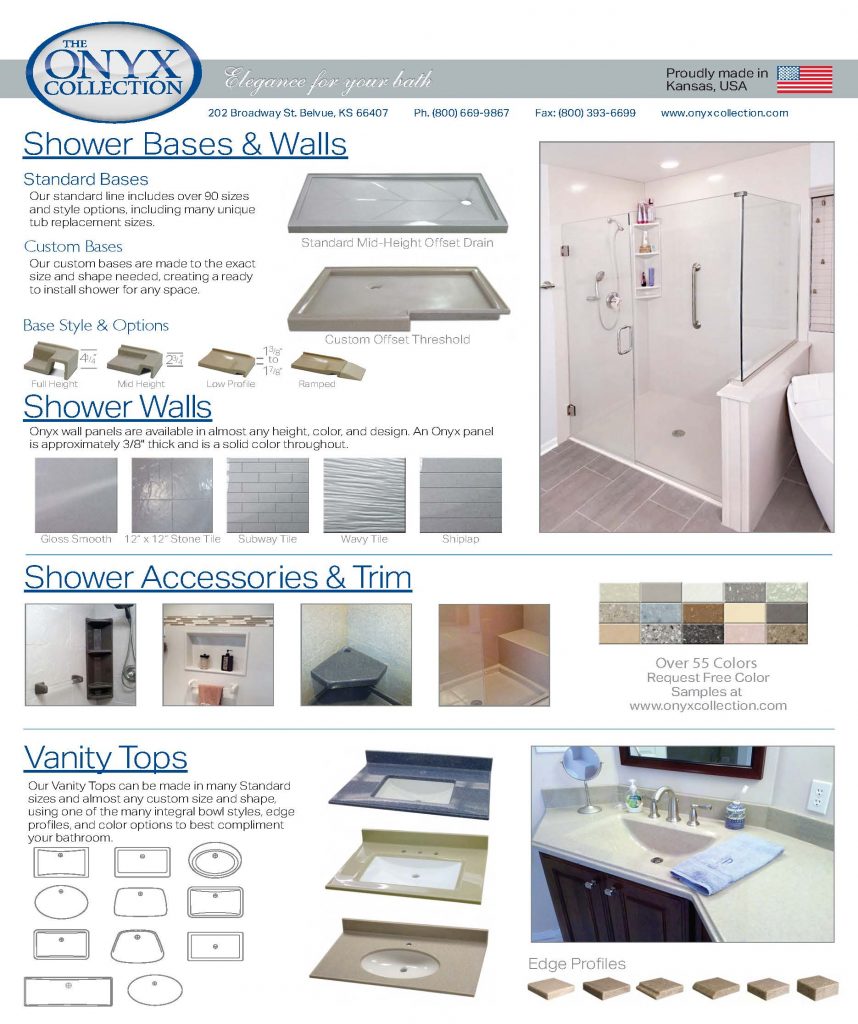 Onyx Collection - Team Jo Services - Bathroom Remodeling, Traverse City ...