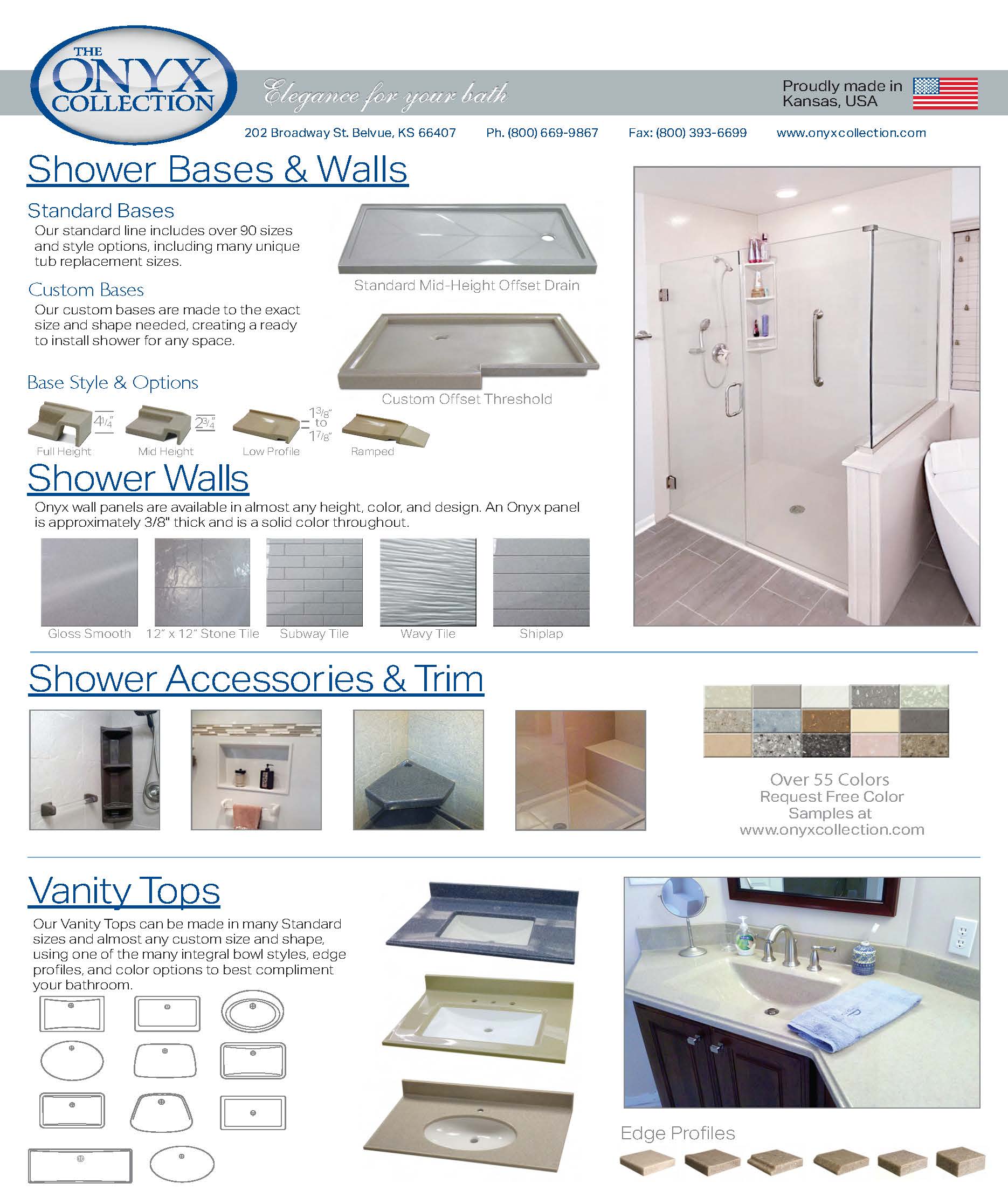 Onyx Collection - Team Jo Services - Bathroom Remodeling, Traverse City ...